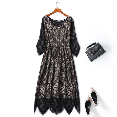 Plus Size Black Lace Cocktail Dress Hello Curve