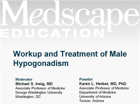 Ppt Workup And Treatment Of Male Hypogonadism Powerpoint Presentation