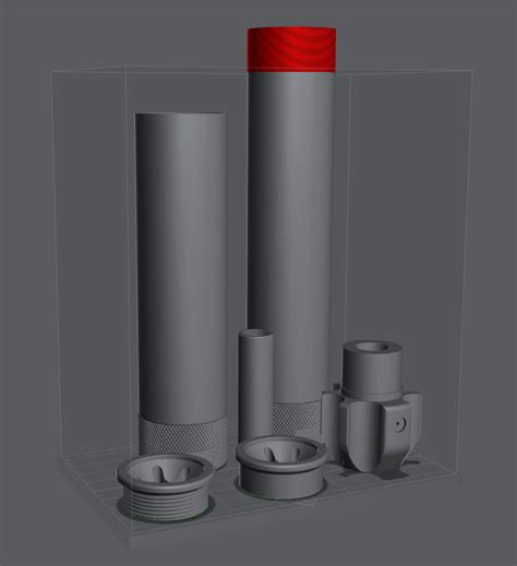🔫 Vfc Mp7 Suppressor・ Stl File For 3d Printing・cults