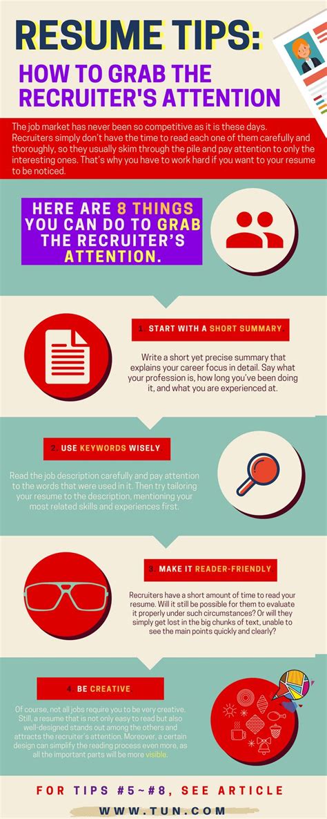 Resume Tips How To Grab The Recruiters Attention Tun Resume Tips Resume Skills Recruitment