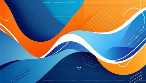 Premium Photo Abstract Colorful Wavy Shapes Background