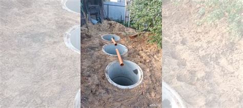 Септик из бетонных колец установка септиков в Рязани Услуги Авито