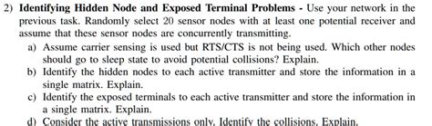SOLVED Identifying Hidden Node And Exposed Terminal Problems Use Your Network In The Previous