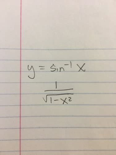 Ap Calc Inverse Trig Functions Flashcards Quizlet