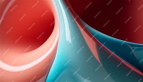 Premium Photo Smooth Blue Wave Pattern Backdrop Modern Design