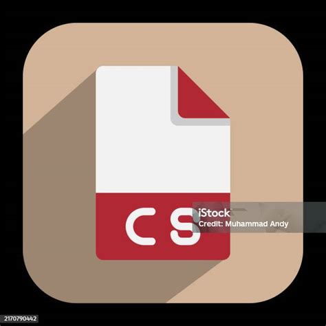 Cs 문서 플랫 아이콘 형식 확장자 파일 형식 기호 아이콘입니다 벡터 일러스트 레이 션 0명에 대한 스톡 벡터 아트 및 기타 이미지 Istock