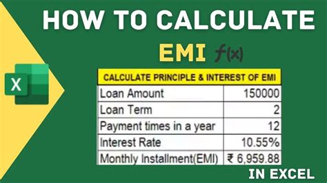 How To Calculate Emi In Excel Using Pmt Function In Excel