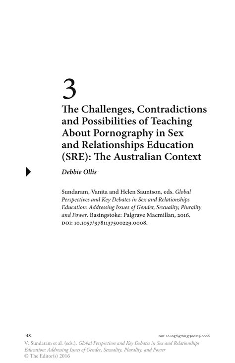 PDF The Challenges Contradictions And Possibilities Of Teaching About Pornography In Sex And
