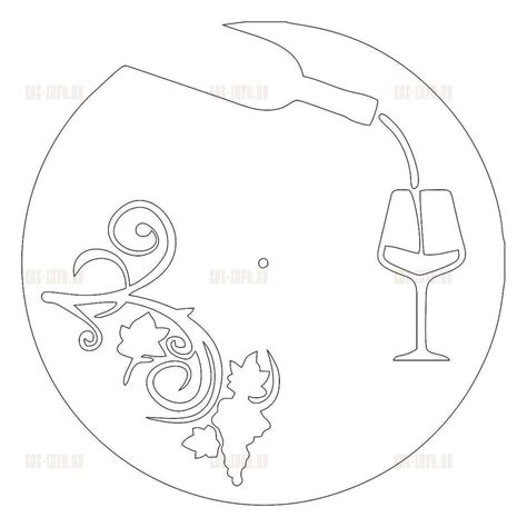 Часы Виноделие Модель V Nkloc0344 Eps Dxf Cdr 2d векторная модель
