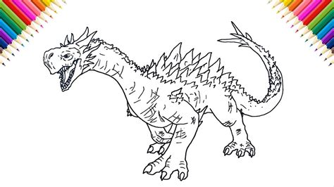 How To Draw Shimu Titan From Godzilla X Kong New Empire Youtube