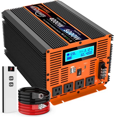 Jarxioke 4000 Watt Pure Sine Wave Power Inverter