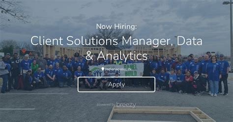 Client Solutions Manager Data And Analytics At Moser Consulting