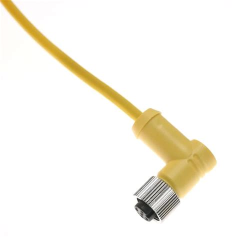 Mencom MDC FPX M R Cable MDC Pole Female Right Angle M Awg A Yellow RS