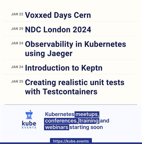 📅 Kubernetes Events Starting In The Next 24 Hours Voxxed Days Cern