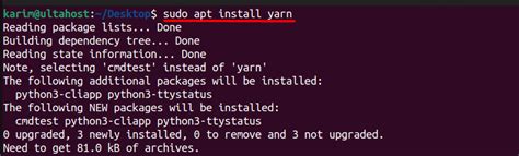 How To Install Yarn On Ubuntu Ultahost Knowledge Base
