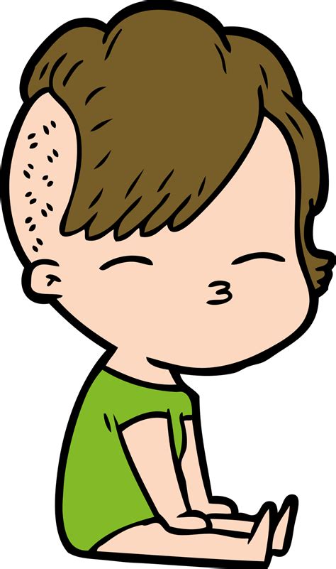 Cartoon Squinting Girl 45263941 Png