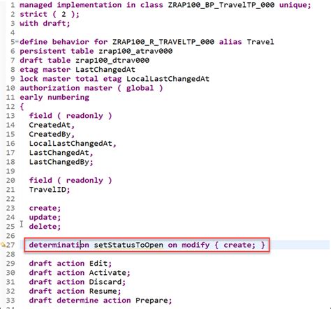 Enhance The Business Object Behavior With Determinations SAP Tutorials