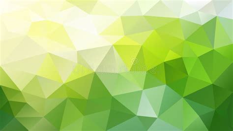Vector Irregular Polygonal Background Triangle Low Poly Pattern Yellow Green Color Stock