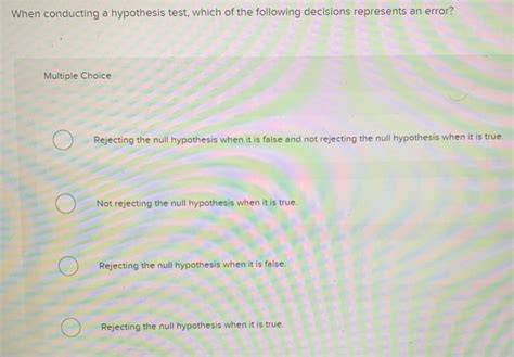 solved a type il error is committed when we reject the null