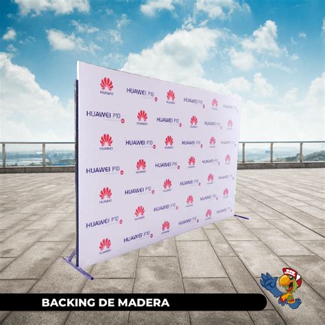 Backing De Madera Don Letrero