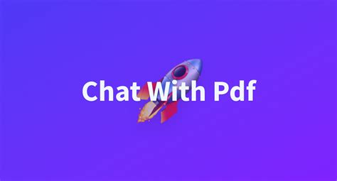 Chat With Pdf A Hugging Face Space By Junkmind