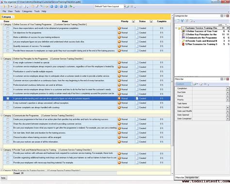 Servicenow Checklist Template