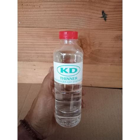Jual Thinner Tiner Botol Tener Kd Super Tiner Botol Pengencer Cat Minyak Duco Ukuran 300ml