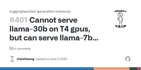 cannot serve llama 30b on t4 gpus but can serve llama 7b with same code · issue 401