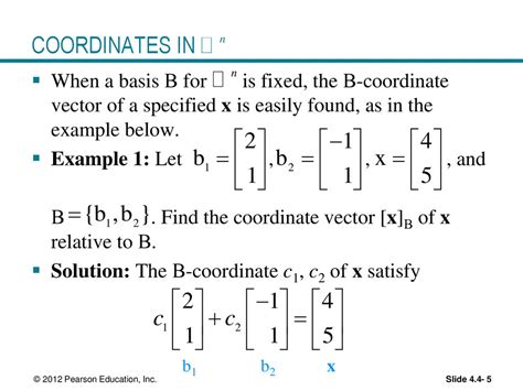 finding coordinates of vectors
