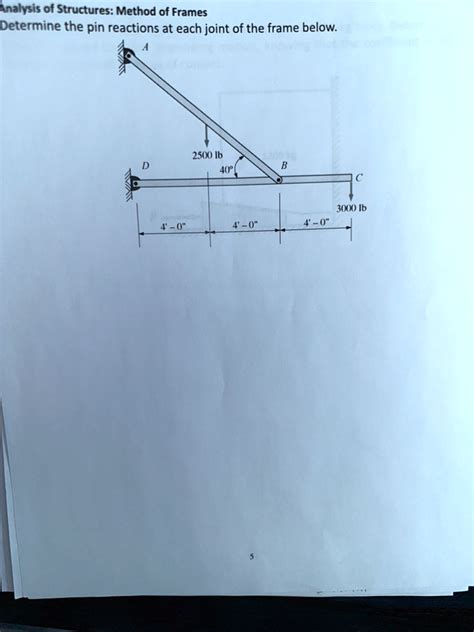 solved analysis of structures method of frames determine the pin