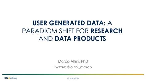 User Generated Data A Paradigm Shift For Research And Data Products Pdf