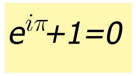 Euler Math Equation The Most Beautiful Equation Of Math Eulers