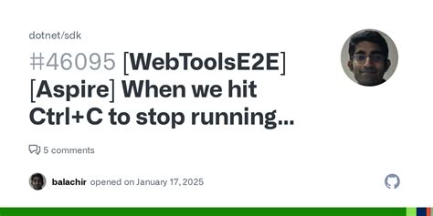 Webtoolse2e Aspire When We Hit Ctrlc To Stop Running After Dotnet Watch For Aspire Starter