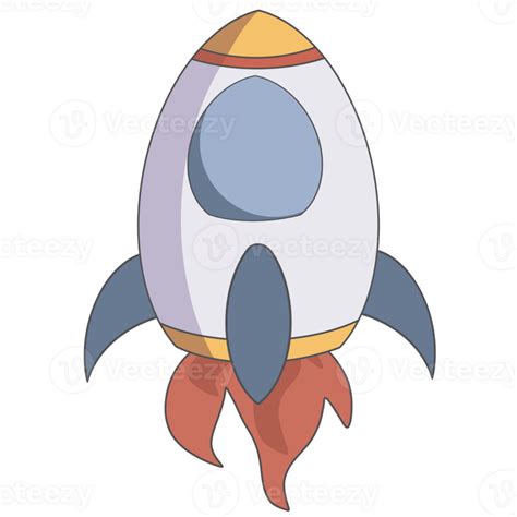 Space Spacecraft Spaceship Astronaut Hand Drawn Fly Moon Outer Spaceman Spacesuit