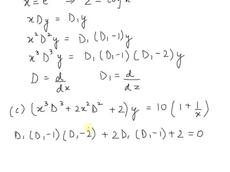 Solved A Write The General Form Of The Cauchy Euler Equation Show