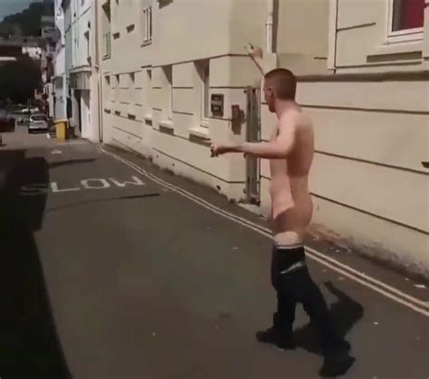 Straight Friend Exhib Dick On Street