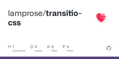 GitHub Lamprose Transitio Css