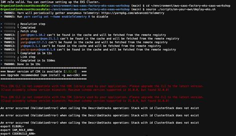 Script Cannot Build The Baseline Infrastructure · Issue 90 · Aws Samplesaws Saas Factory Eks