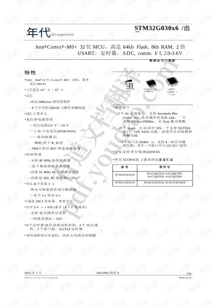 stm32g030f6p6中文手册 stm32g030中文手册资源 csdn下载