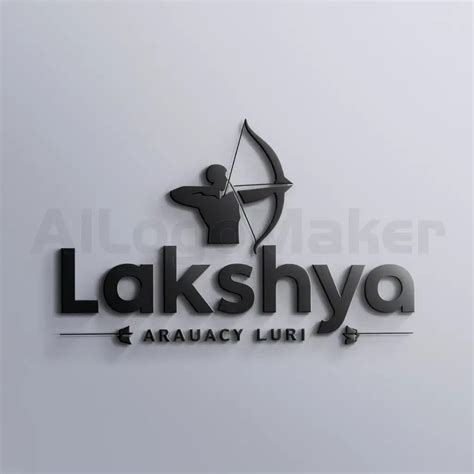 Logo Design For Lakshya Empowering Vision With Precision Arrow And Archer Emblem Ai Logo Maker