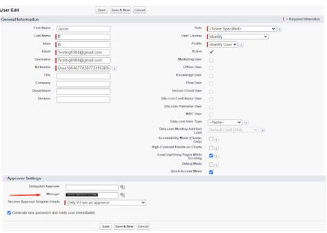 How To Auto Populate Delegated Approver Field On A New User Record