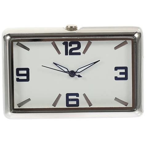 Car Dashboard Square Tiny Clock Adhesive Dashboard Clock Decorative Clock