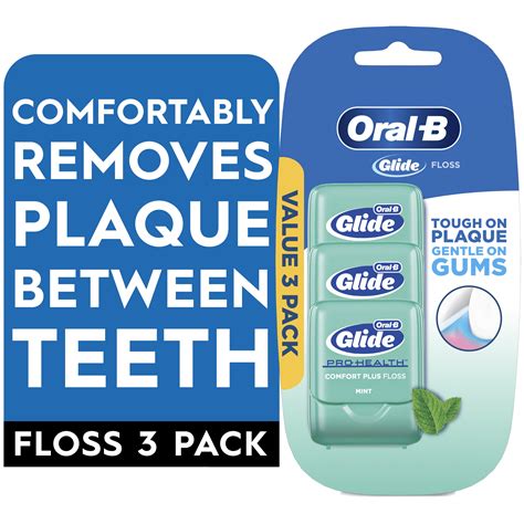Oral B Glide Pro Health Comfort Plus Ribbon Dental Floss Extra Soft Value 3 Pack 40m Each