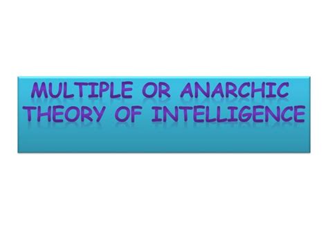 Classification Of Intelligence Pptx Genetics Science