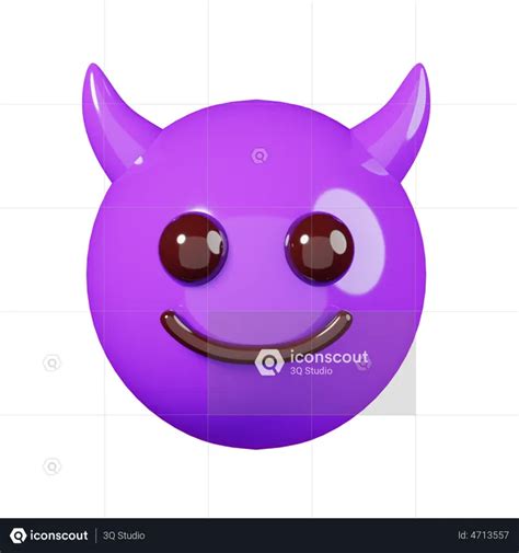 Devil Emoji Emoji 3d Illustration Download In Png Obj Or Blend Format