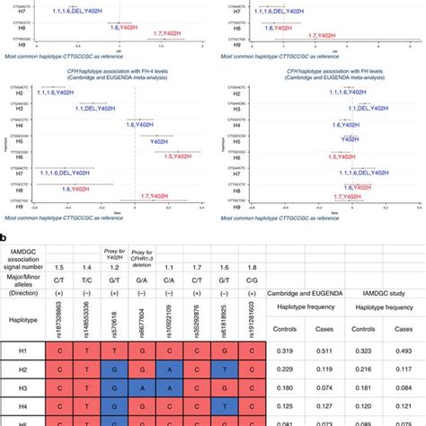 Four Amd Risk Variants At The Cfh Locus Are Strongly Associated With