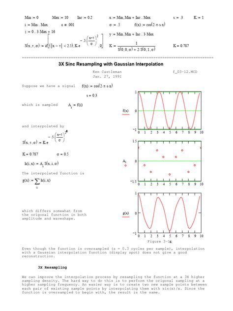 3x sinc resampling with gaussian interpolation pdf