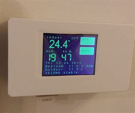 Esp8266 Wifi Touch Screen Thermostat 4 Steps With Pictures Instructables
