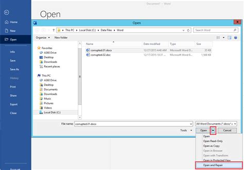 How To Open The Corrupted Docx File Recovery Tips