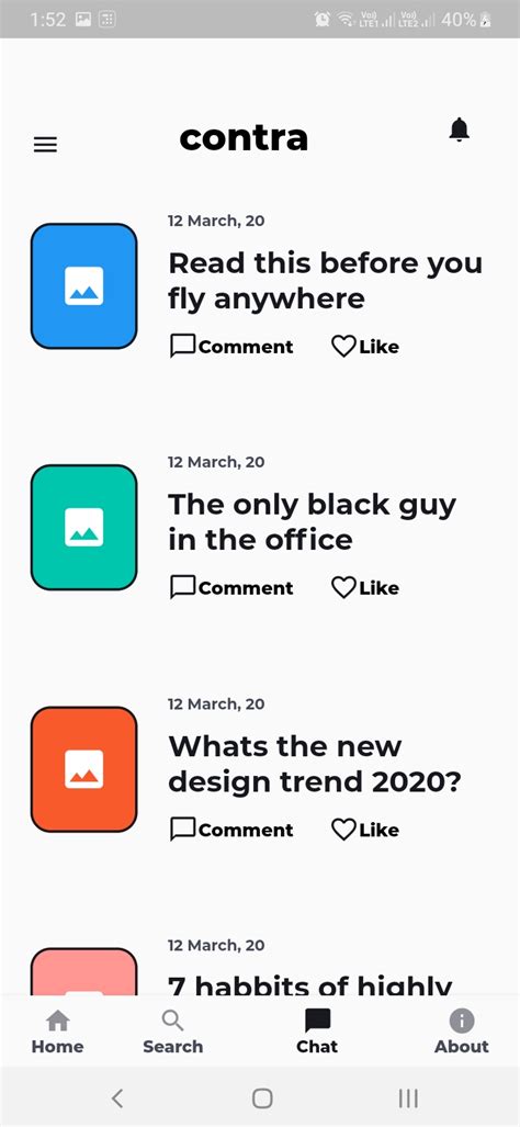 A Flutter Ui Kit Developed On Top Of The Contra Wireframe Kit